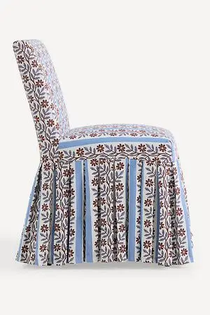 Anthropologie Layla Prted Ruffle Slipcover