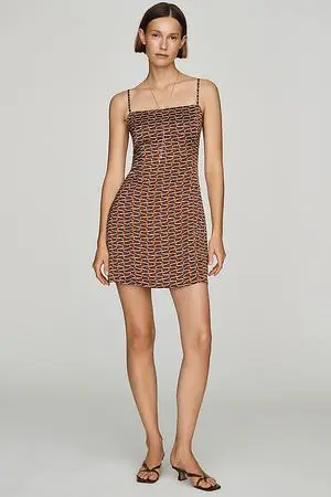 LOST + WANDER Nights Capri Mini Dress - Brown Multi