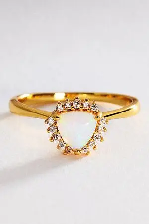 Anthropologie Solo Crystal Rg - Opal