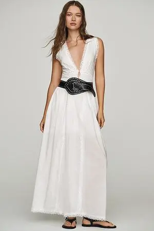 Z & L EUROPE Sonora Low-slung Studded Leather Belt