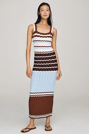 English Factory Crochet Midi Dress - Multi
