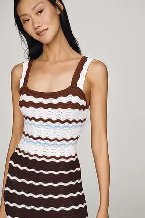English Factory Crochet Midi Dress