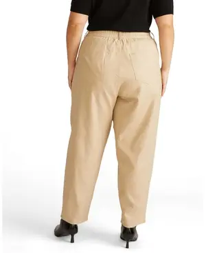 Universal Standard Plus Lou Barrel Leg Linen Pants