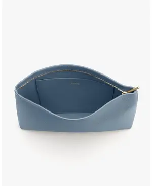 Cuyana Medium Zipper Pouch - Azure