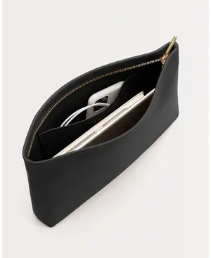 Cuyana Medium Zipper Pouch - Black