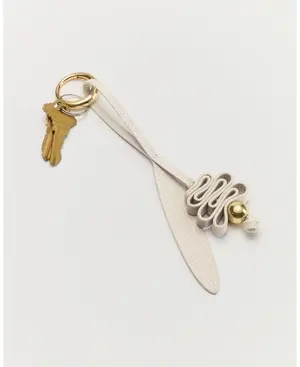 Cuyana Serpentina Keychain - Ecru