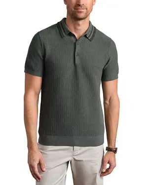 RHONE Fine Sweater Polo - Olive Shadow