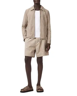 ALLSAINTS Hockley Suede Jacket With Classic Collar