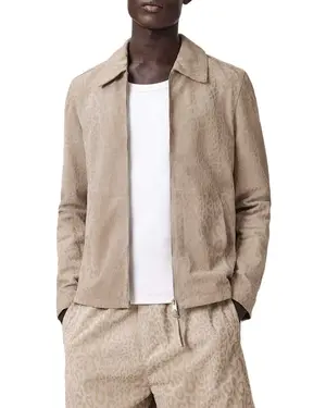 ALLSAINTS Hockley Suede Jacket With Classic Collar