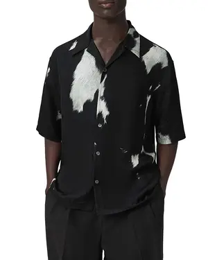 ALLSAINTS Templar Short Sleeve Shirt - Black