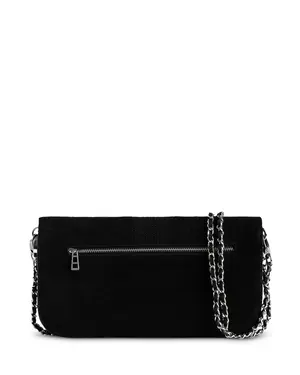 Zadig&Voltaire Rock Western Suede Clutch - Black