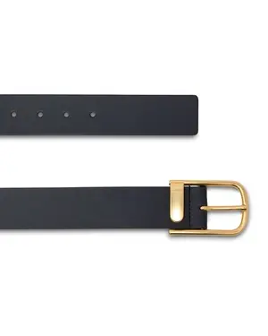 REISS Iyla Half Keeper Leather Belt