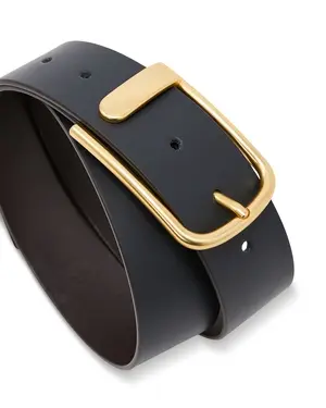 REISS Iyla Half Keeper Leather Belt