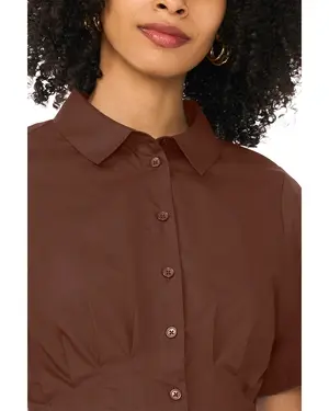 Vince Camuto Puff Sleeve Corset Mini Dress