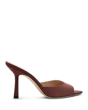 STUART WEITZMAN Lexington 85 Mules - Brownstone