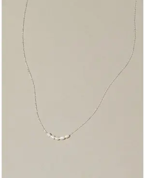 SET & STONES Landon Pearl Necklace - Silver