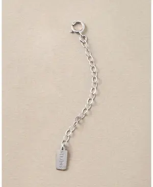 SET & STONES Dainty Extender Chain - Silver