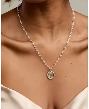 SET & STONES Parker Two Tone Coin Necklace