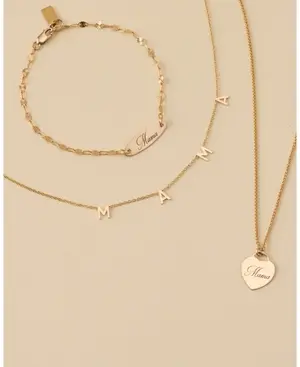 SET & STONES Engraved Mama Banks Bracelet