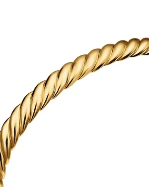 David Yurman Sculpted Cable Flex Bracelet In 18k Yellow 5mm