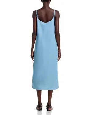 Eileen Fisher Cotton Twill Camisole Midi Dress