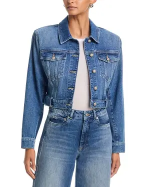Cinq À Sept Graciel Cropped Denim Jacket