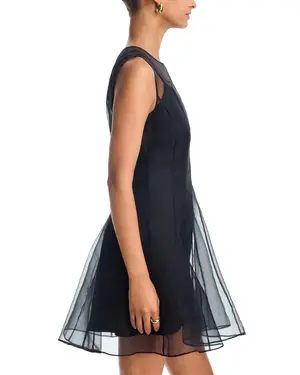 MILLY Ophelia Organza Mini Dress