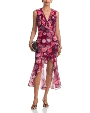 MILLY Nanci Printed Midi Dress