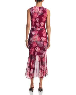 MILLY Nanci Printed Midi Dress