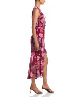 MILLY Nanci Printed Midi Dress