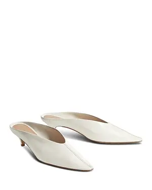 Bottega Veneta Vesta Mule Pumps - Alabaster