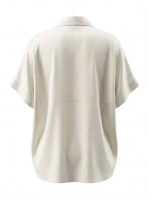 Brunello Cucinelli Silk Short Sleeve Shirt - Multicolor