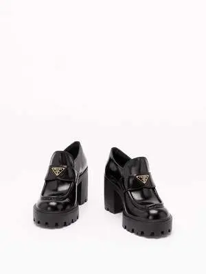 Prada Brushed Leather Loafers