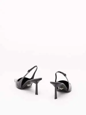 Prada Brushed Leather Slingback Pumps