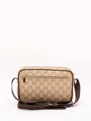 Gucci Gg Coated Canvas Crossbody Bag