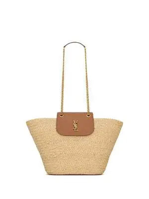 Saint Laurent Manon` Raffia Bag - Multicolor
