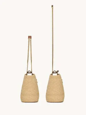 Saint Laurent Manon` Raffia Bag