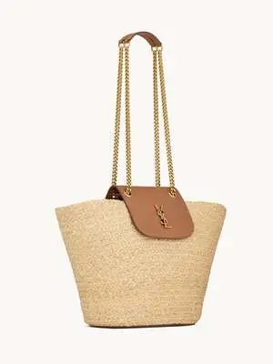Saint Laurent Manon` Raffia Bag