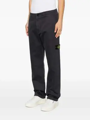 Stone Island Cotton Twill-tc Garment Dyed Pants