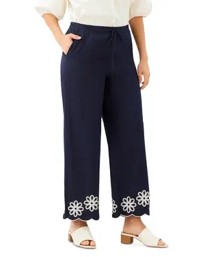 Karen Kane Scallop Drawstring Pants