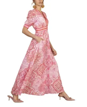 Hale Bob Ginevra Linen Maxi Dress