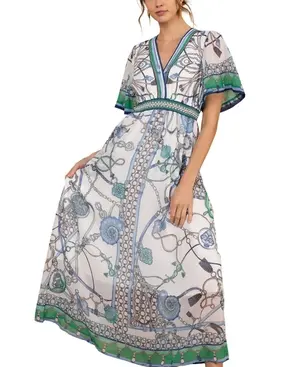 Hale Bob Neve Chiffon Dress
