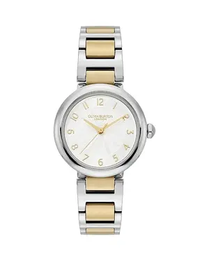 OLIVIA BURTON Pembroke Quartz Slim Watch, 30mm - Silver/white