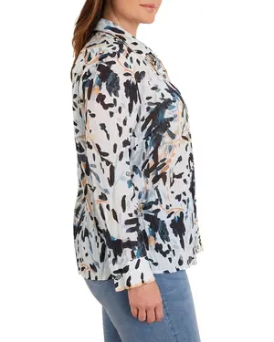 NIC+ZOE Garden Shade Cotton Shirt
