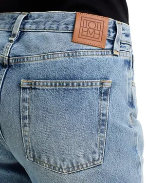 TOTEME Twisted Seam Jeans - Worn Blue