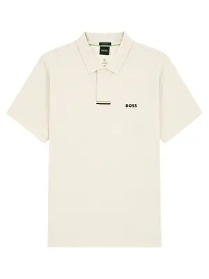 BOSS Polo Con Logo - Ivory