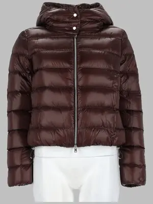 Herno Giacca Resort In Nylon Ultralight With Hood - Brown