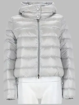 Herno Giacca Resort Ultralight Nylon Puffer Jacket With Hood - Grey