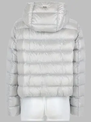Herno Giacca Resort Ultralight Nylon Puffer Jacket With Hood - Grey