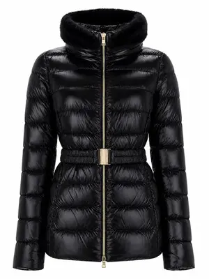 Herno Belted Piumino Jacket - Black